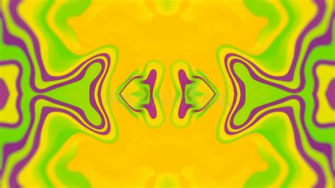flowing kaleidoscopic waves abstract background 3d rendering loop