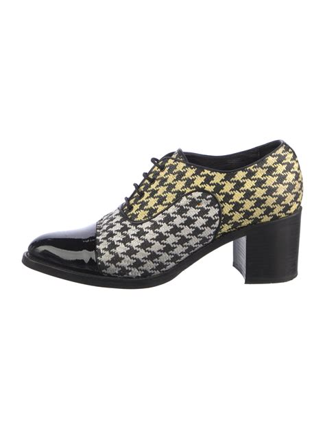 The Office Of Angela Scott Leather Printed Mules Pumps Shoes
