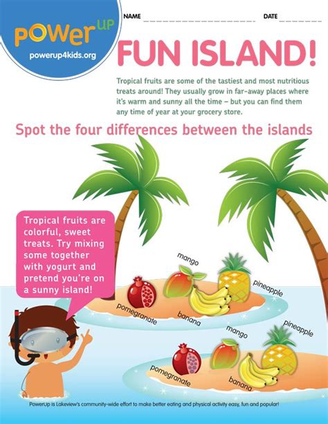 Fun Island Activity Sheet Fun Island Island Activities Fun