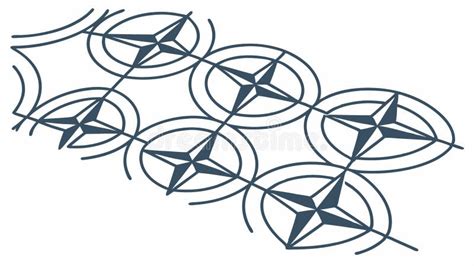 Compass Rose With Water Ripples Nautical Direction Vector Design Generative Ai Stock Vector