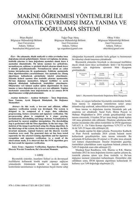 Pdf Automatic Off Line Signature Recognition And Verification System With Machine Learning Methods