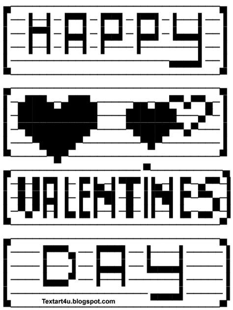 Happy Valentines Day Ascii Art For Status Updates Cool Ascii Text