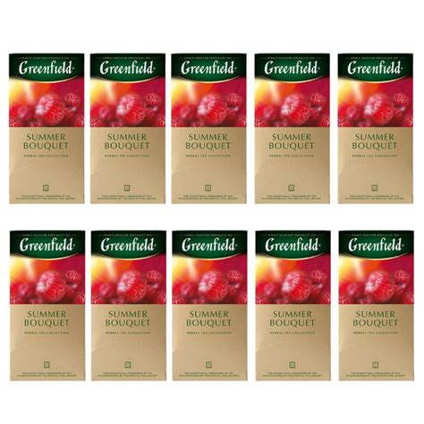 Чай травяной Greenfield Summer Bouquet 25 пакетиков 10 штук - купить с ...