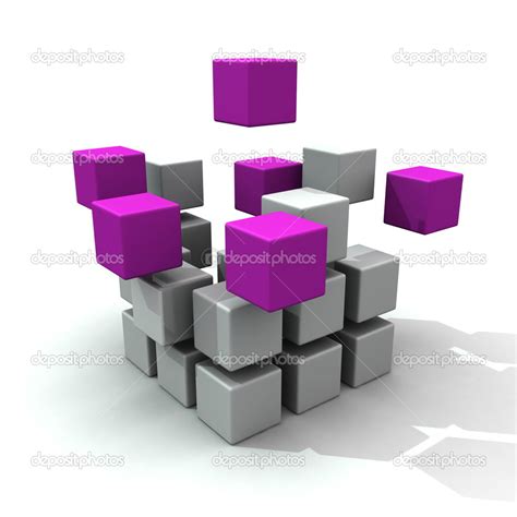 Cubes Structure Stock Photo Master D