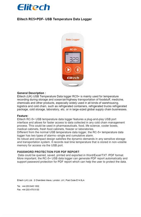 Data Logger Tempnote Th32 Portable Temperature Data Logger Manufacturer From Ahmedabad