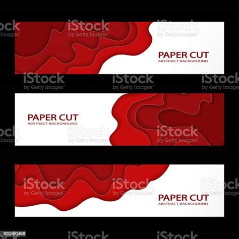 3d 추상 배경 가로 배너 색종이 잘라 모양 0명에 대한 스톡 벡터 아트 및 기타 이미지 0명 가리기 개념 Istock