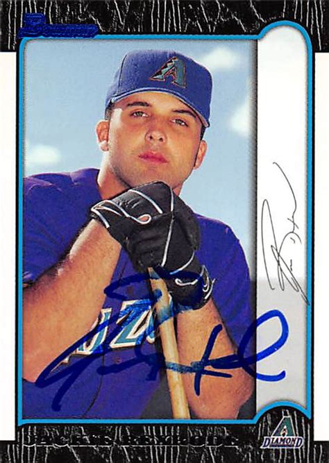 Jackie Rexrode Autographed Baseball Card Arizona Diamondbacks Ft