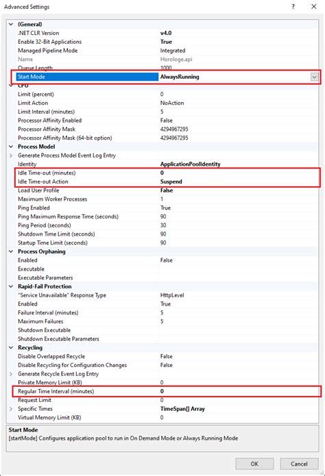C How Set My Website Iis Application Pool Setting In Web Config Stack Overflow