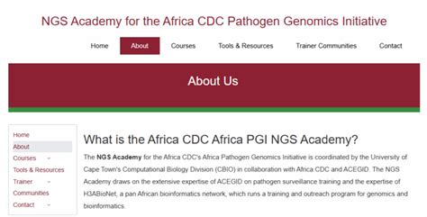 Ngs Academy Africa Cdc Pathogen Genomics Initiative Mesa