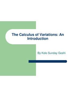 The Calculus Of Variations An Introduction The Calculus Of Variations An Introduction Pdf