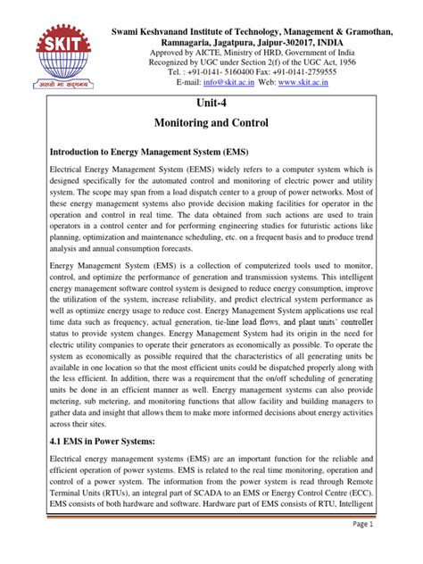 Unit 4 Ems Wams Scada And Spms Pdf Programmable Logic Controller Electronics