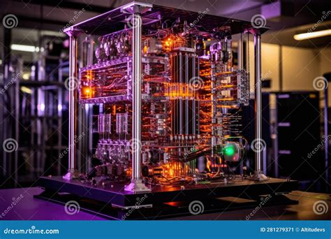 Quantum Computing Setup For Ai Development Stock Illustration Illustration Of Technology