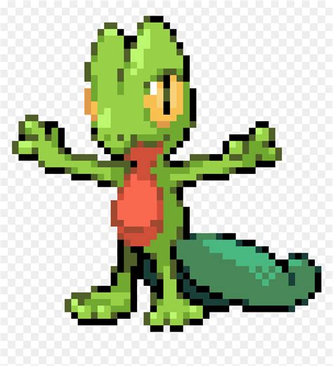 Transparent Treecko Png Pokemon Emerald Treecko Sprite Png Download Vhv