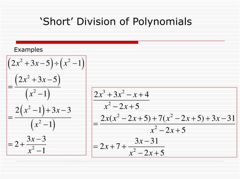 Ppt Remainder And Factor Theorem Powerpoint Presentation Free