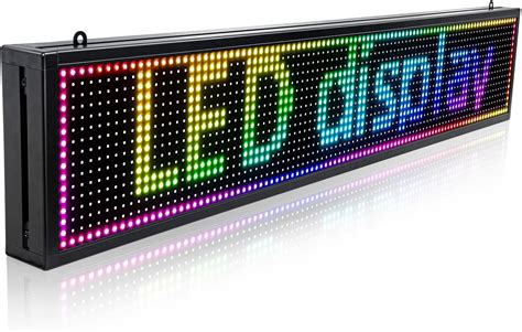 Led Scrolling Sign Wifi Full Color 40x8 Programmable