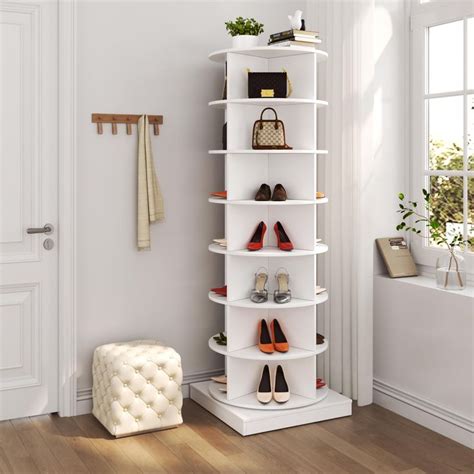 Fenghan Rotating Shoe Rack360°spinning Shoe Rack Tower For Entryway