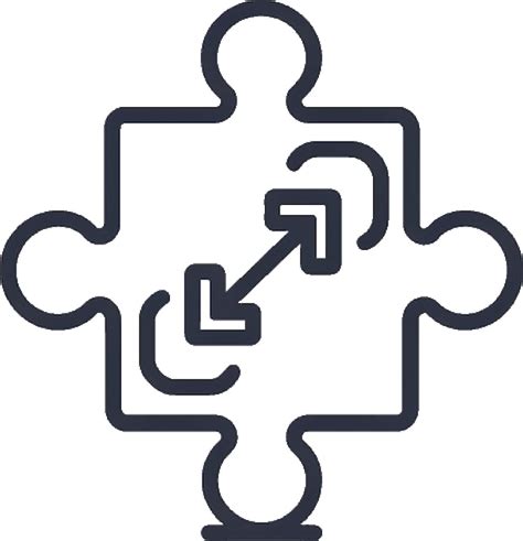 Puzzle Piece Connection Icon Image Related To Problem Solving And Combination Premium Ai