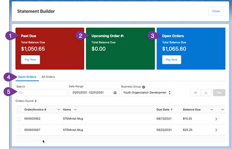 Order Summary Builder