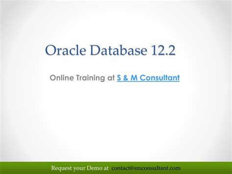 Ppt Oracle Database 122 Oracle Online Training Powerpoint