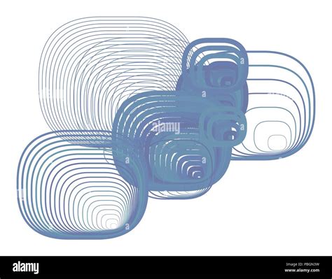 Abstract Conceptual Geometric Rounded Rectangle Pattern Good For Web Page Graphic Design