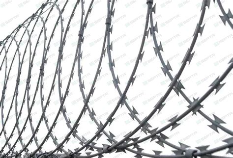 Flat Wrap Razor Wires Septa Fence