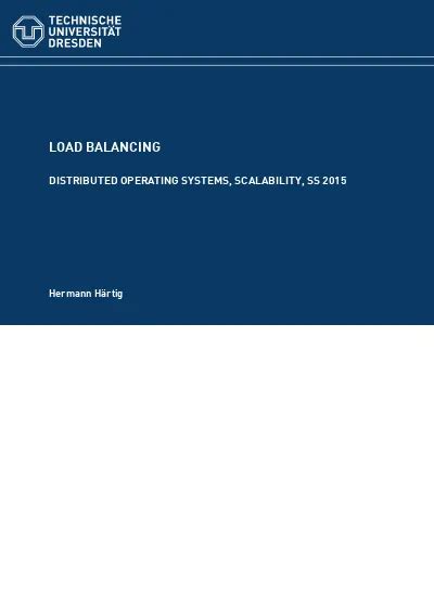 load balancing in distributed systems