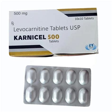 500mg Karnicel Levocarnitine Tablets At ₹ 2700box In Ranchi Id