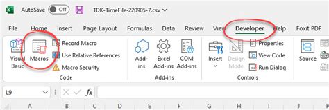 Timedock™ Excel Macros