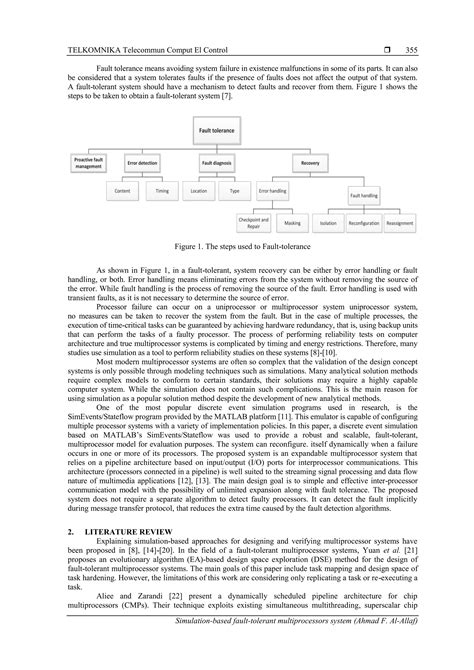 simulation based fault tolerant multiprocessors system pdf