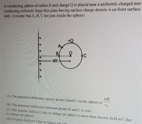 [answered] A Conducting Sphere Of Radius R And Charge Q Is Placed Near Kunduz