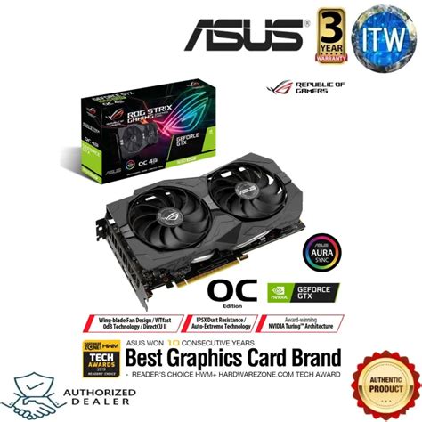 Asus Rog Strix Geforce Gtx 1650 Super Oc Edition 4gb Gddr6 Graphics Card Rog Strix Gtx1650s O4g