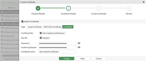 Import A Certificate Fortigate Fortios 7 2 1 Fortinet Document Library