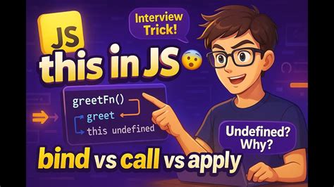 🤯 This In Javascript Explained Bind Call Apply 🔥 Real Interview Question Youtube