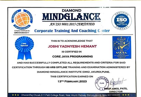 Yadnyesh Joshi On Linkedin Training Java Programming