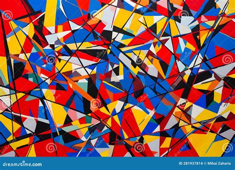 Bold And Vibrant Abstract Background With Intersecting Lines And