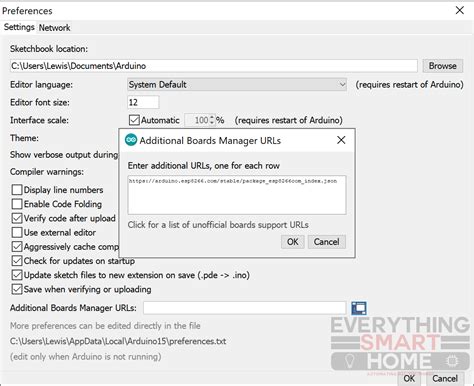 Installing Esp8266 Into Arduino Ide