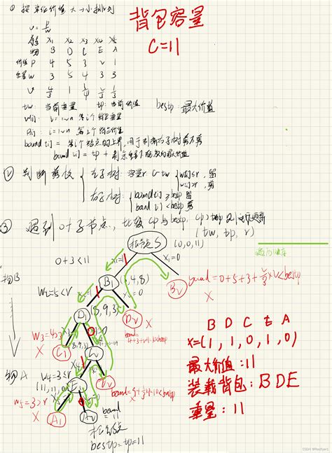 0 1背包的回溯算法（搜索过程和解空间搜索树）利用回溯法求解以下0 1背包问题画出搜索树 Csdn博客