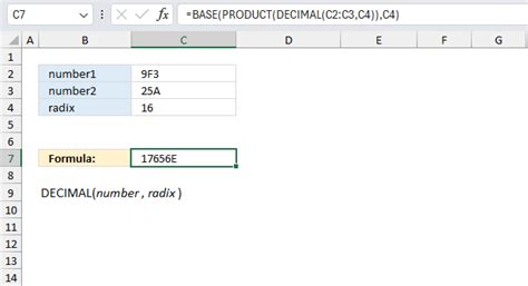 How To Use The DECIMAL Function