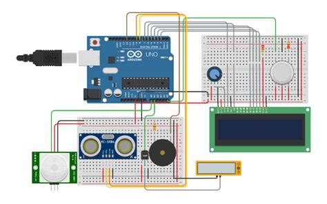 Circuit Design Home Security System Tinkercad