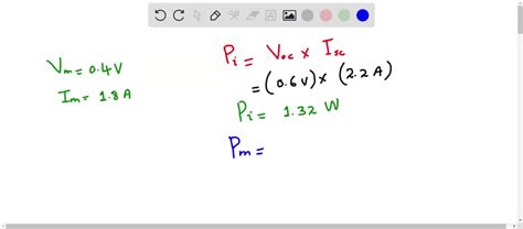 solved a solar cell has a short circuit current isc of 2 2 a and an