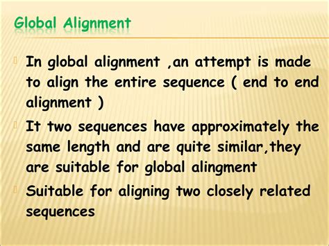 Sequencealignmentinbioinformatics Phpapp PPT