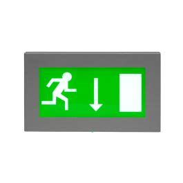 Advanced Exi LED Wall Mounted 3 Hour Exit Sign White Finish