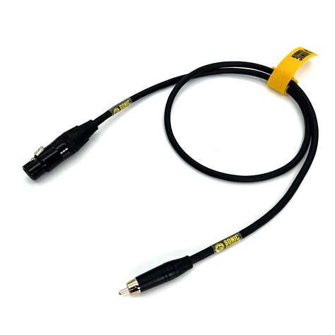 Sonic Plumber Black And Gold XLR Female To RCA Cable