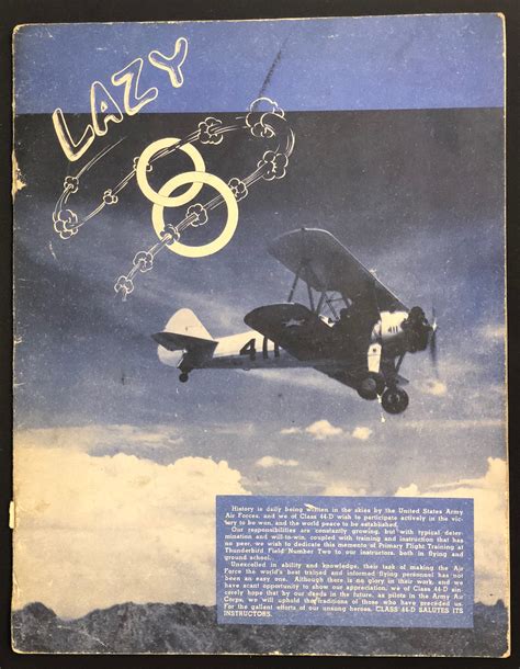 Lazy 8 Page 01 Front Cover 2lt Thomas E Cartmell Usaaf