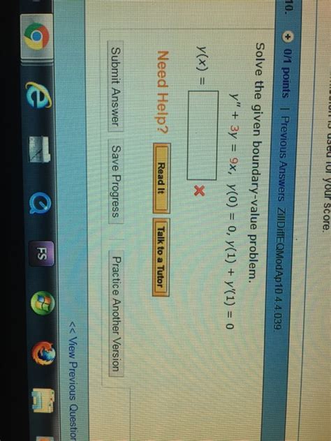 solved solve the given boundary value problem y 3y 9x