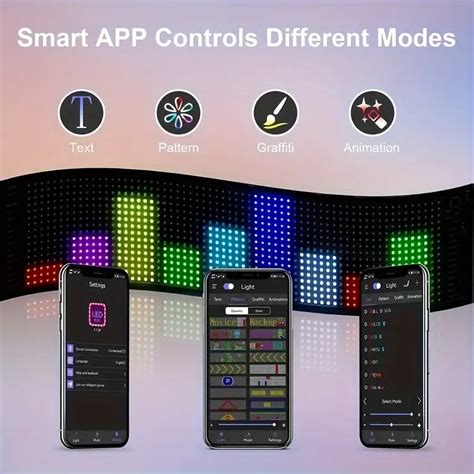 Led Screen Light Programmable Flexible Led Matrix Panel Temu Led Screen Light Programmable Flexible Led Matrix Panel Temu