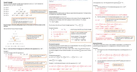 cheat sheets year 1 pure ocr a pmt education