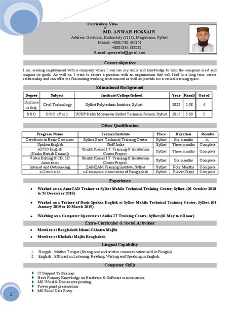 Md Anwar Hossain Pdf Bangladesh