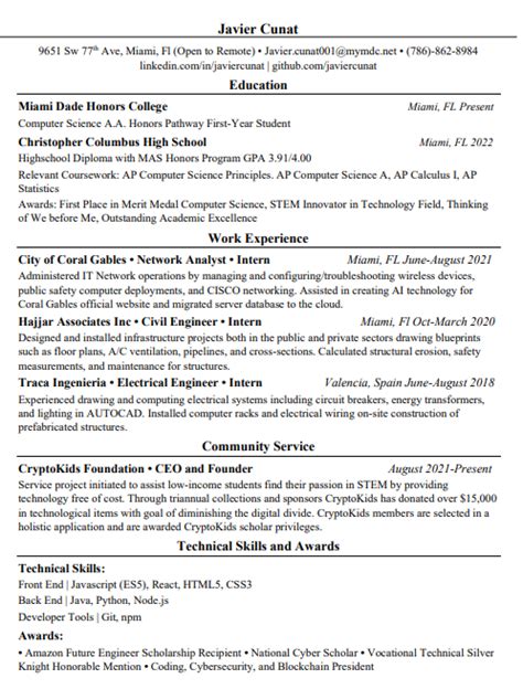 how to create a successful resume as an aspiring software engineer for