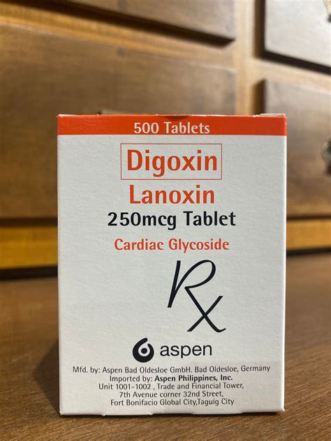 Digoxin Lanoxin 250mcg Tablet Meds For All